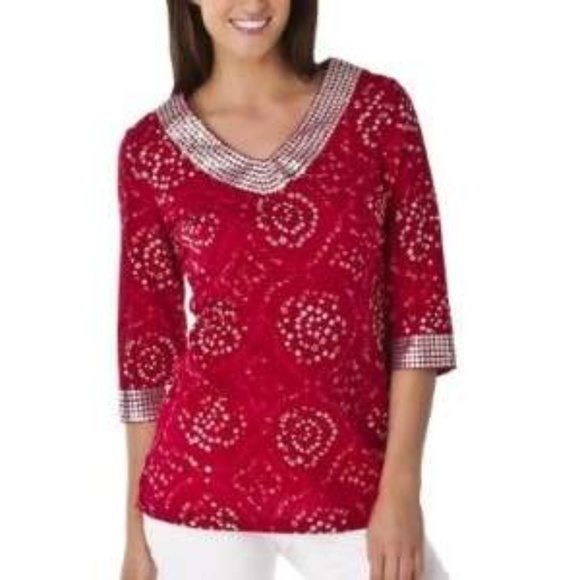 Calypso St. Barth | Tops | Calypso St Barth For Target Red Sequined ...